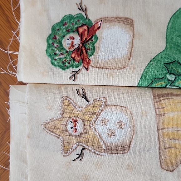 Holiday | Vintage Fabric Snowman Panel To Sew 2 Cute Snowmen | Poshmark